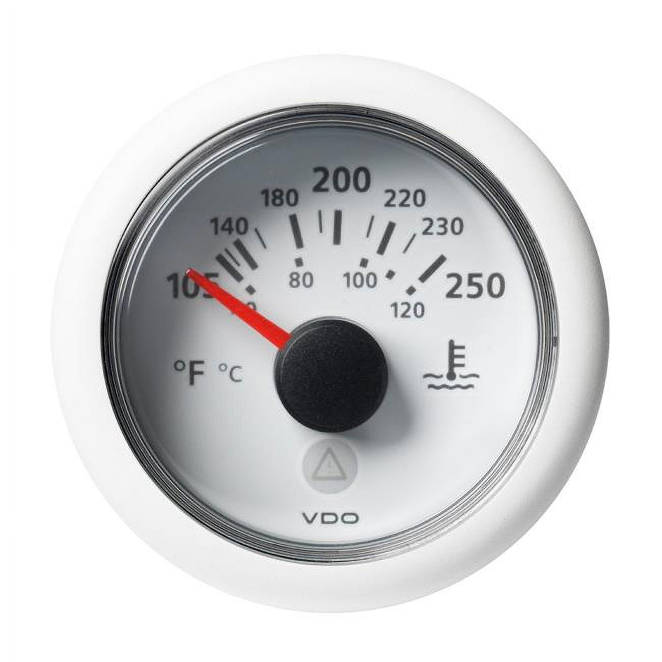 VDO Marine 2-1/16" (52mm) ViewLine Temperature Gauge 120°C/250°F - 8 ...