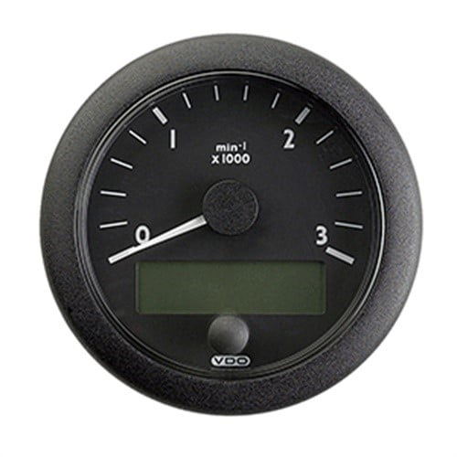 VDO Ocean Link J1939 3,000 RPM 3-3/8 (85mm) - 12/24V Master Tachometer ...