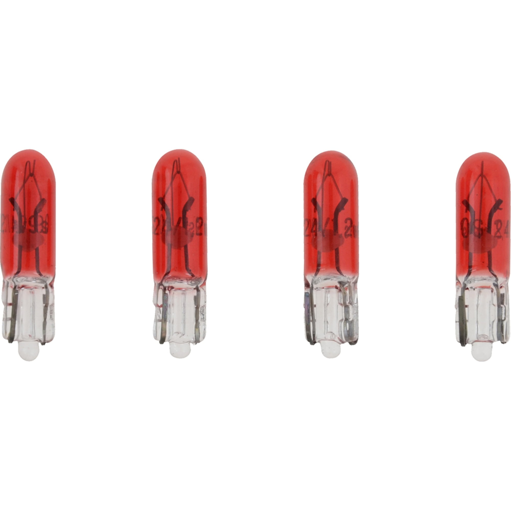 VDO Type D - Red Wedge Based Peanut Bulb - 24V - 4 Pack [600-822 ...