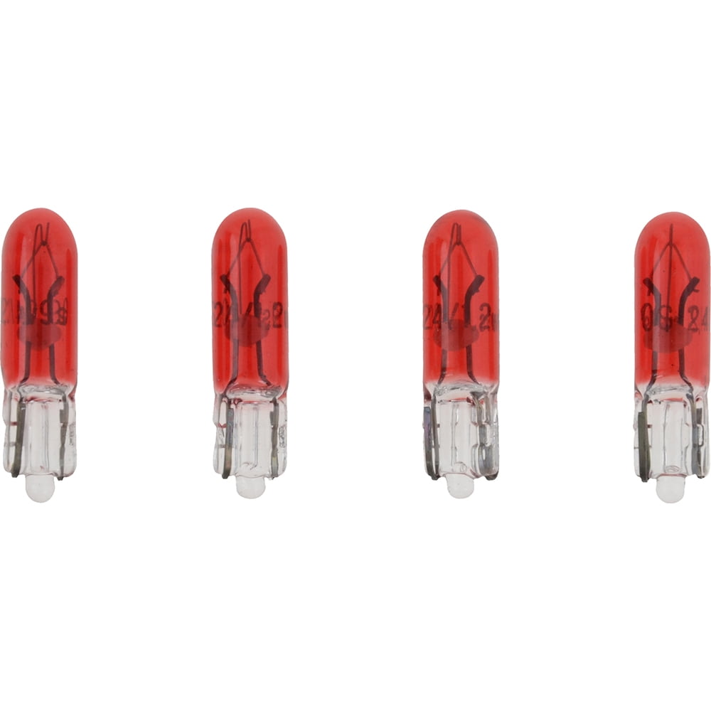 VDO Type D - Red Wedge Based Peanut Bulb - 24V - 4 Pack [600-822 ...