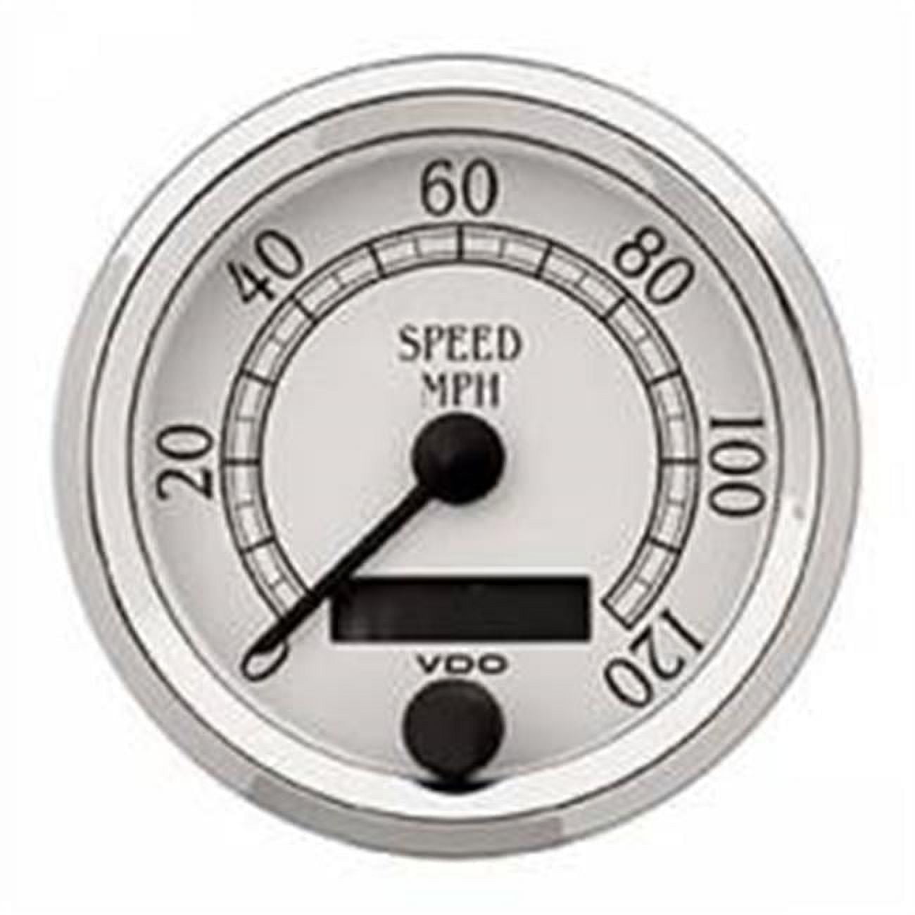 VDO VDO437-750 3.12 in. Dia. 120 MPH Electric Analog Cockpit Royale ...