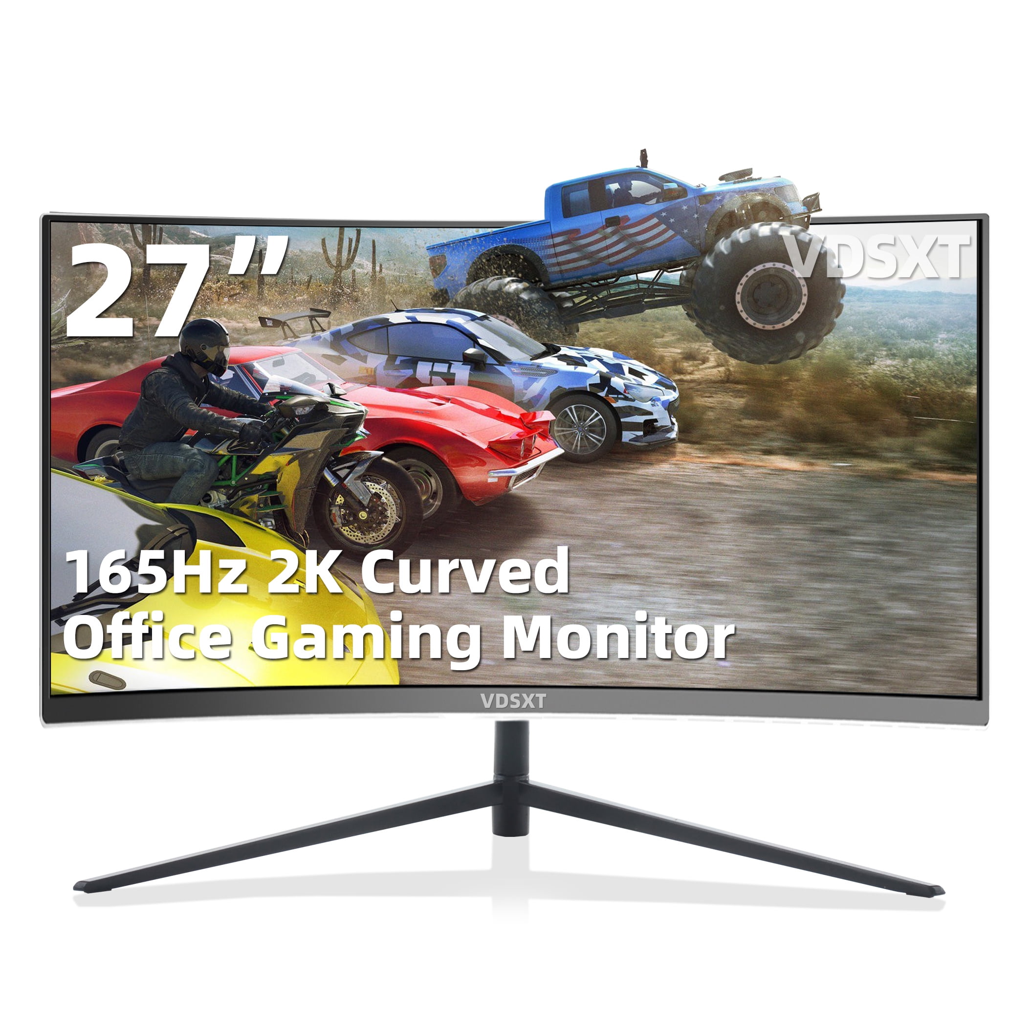 VDSXT 27inch 2K 2560*1440 165hz Curved Gaming Computer Monitor ...