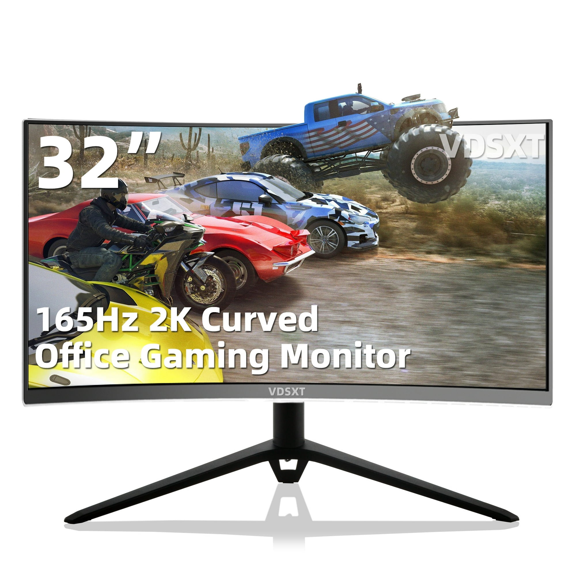 VDSXT 32 inch QHD 2K 2560x1440 165hz 16:9 Ultrawide Curved Gaming ...