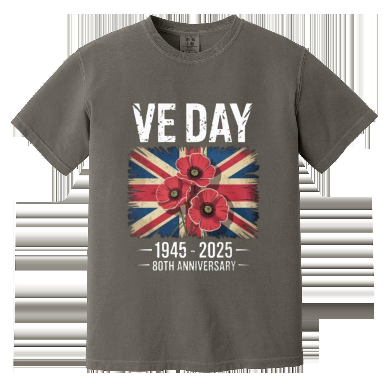 VE Day 80th Anniv Honoring Victory WWIIEuro Comfort Color T-Shirt, for ...