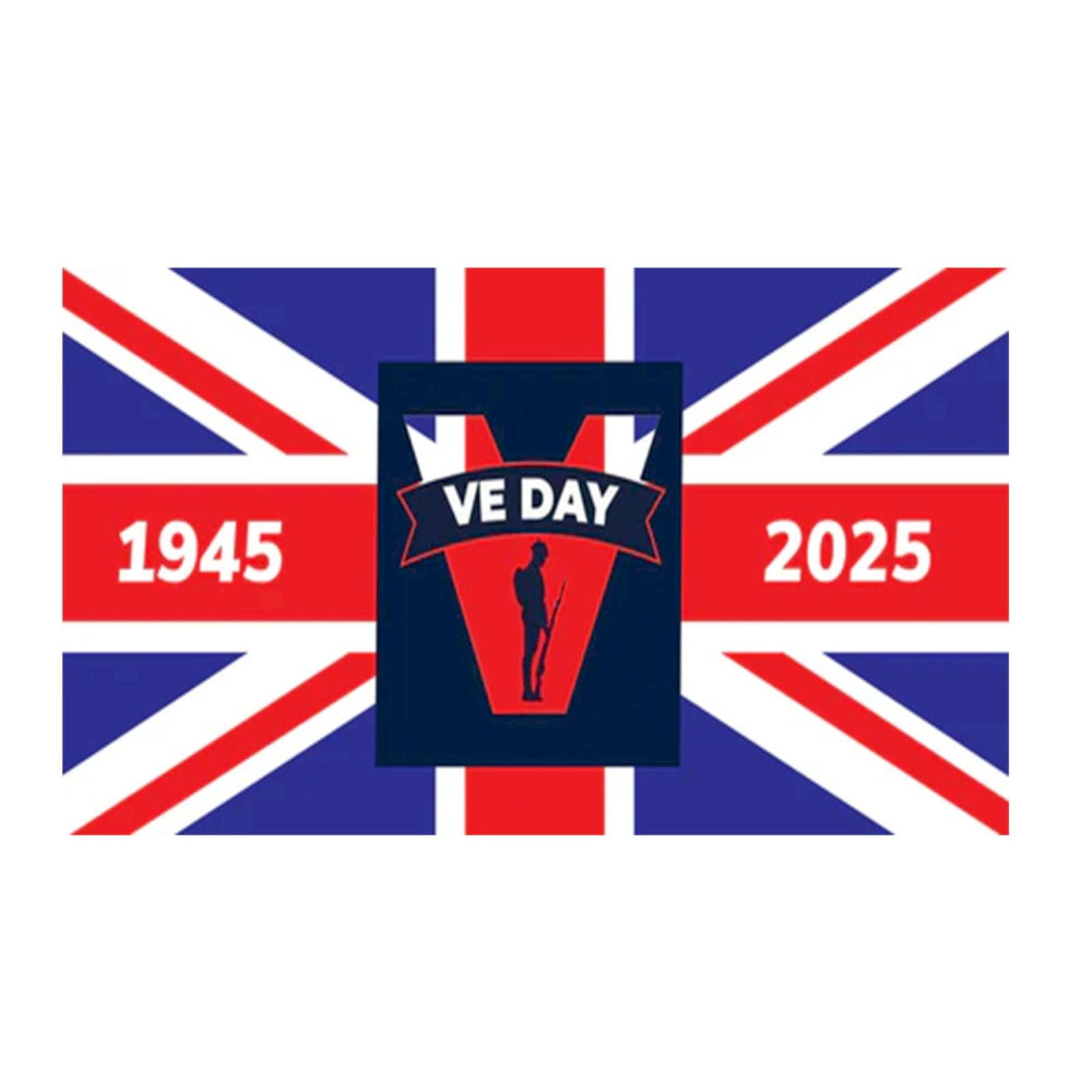 VE Day 80th Anniversary Flag Celebration Large Flag Decorations Gifts ...