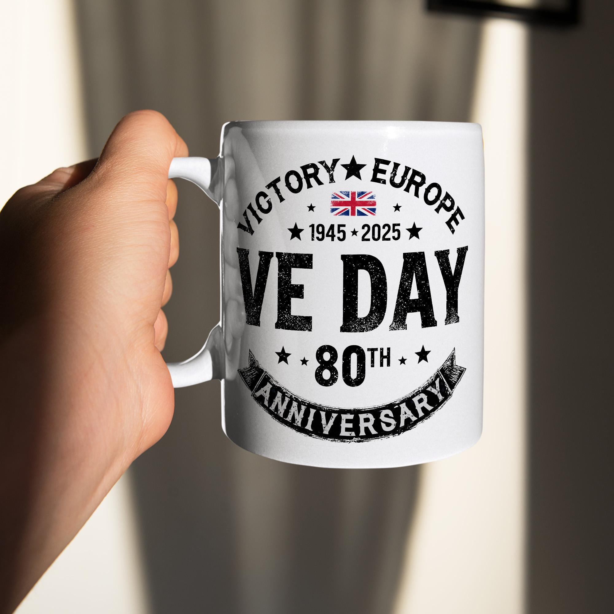 VE Day 80th Anniversary Mug – 1945–2025 keepsake honoring the heroes of ...