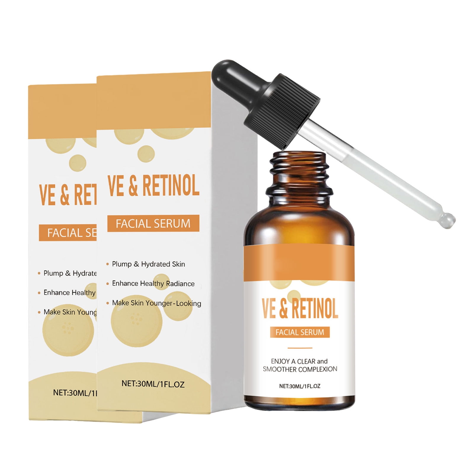 VE & Retinol Facial Serum– Brightening Anti-Aging Serum for Dark Spots ...