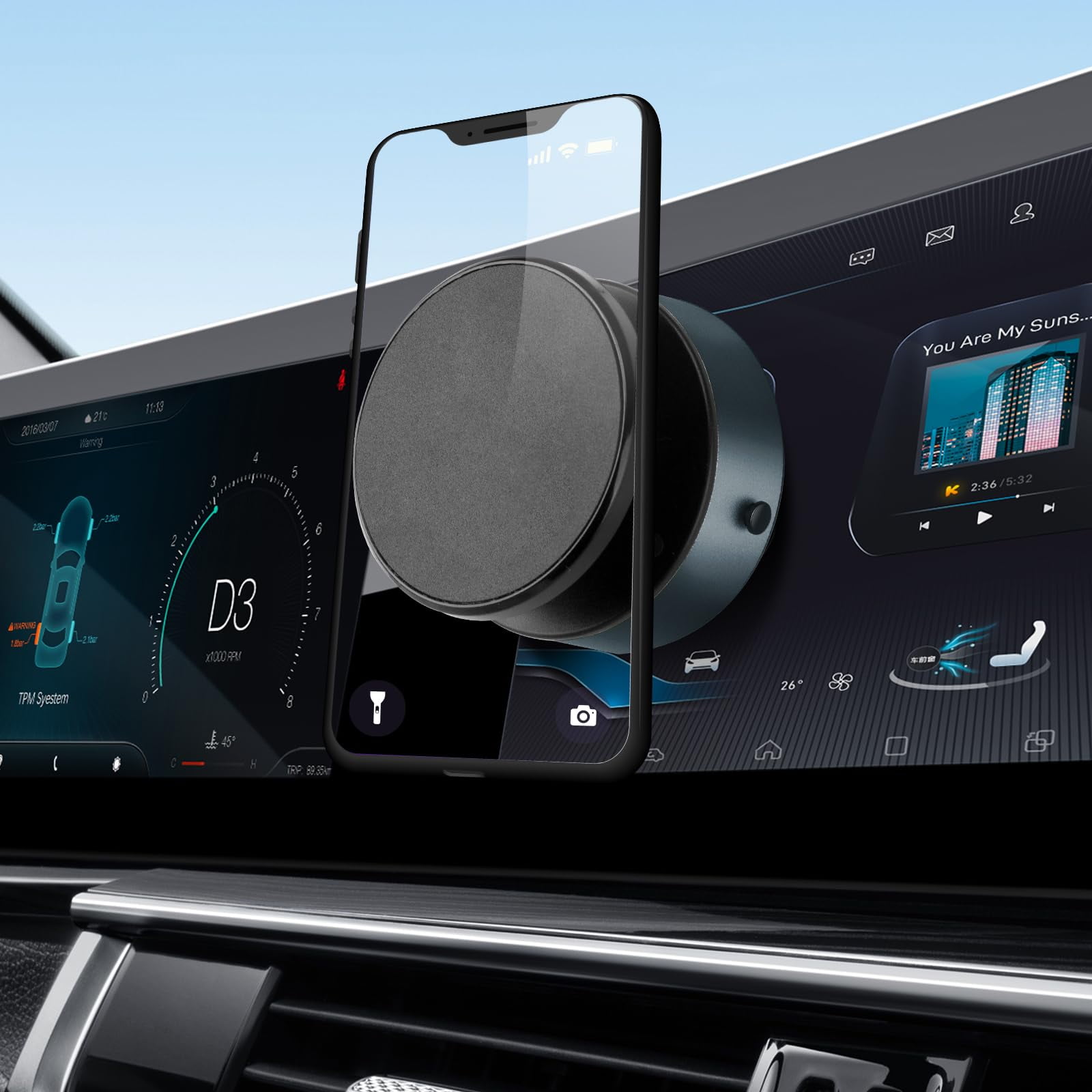 VE VE POWER Phone MMF7 Mount for Mag-Safe, Car Holder, Only for (Toyota ...