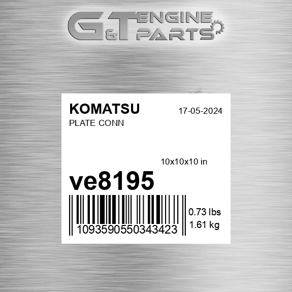 VE8195 PLATE CONN fits KOMATSU (New OEM) - Walmart.com