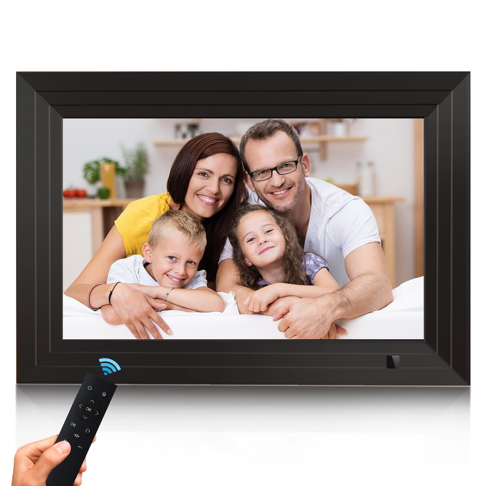 VEANXIN Digital Photo Frame 10.1 Inch 360Â° Rotation Full IPS Screen ...