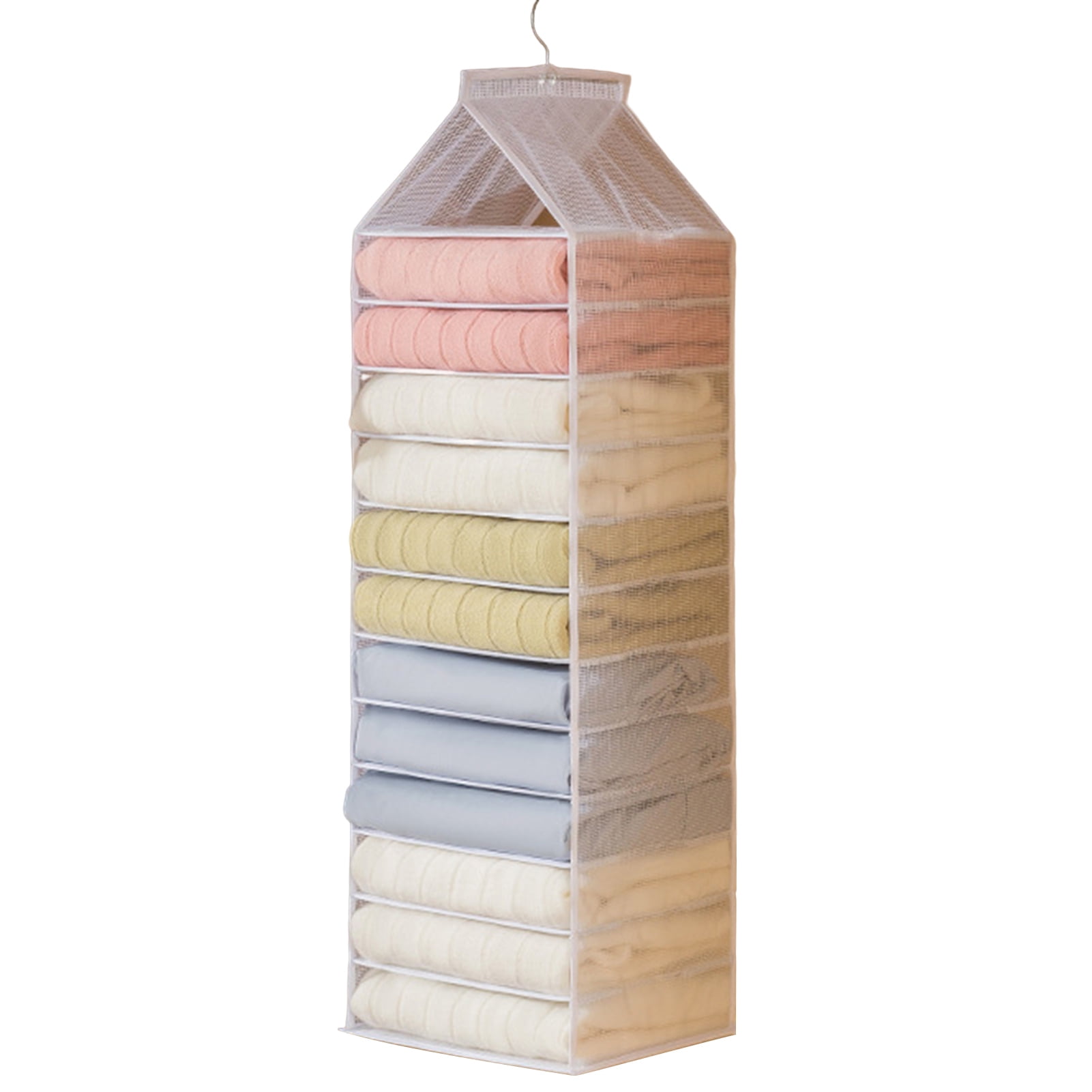 VEAREAR Multilayer Hanging Storage Rack, Foldable, Large Capacity ...