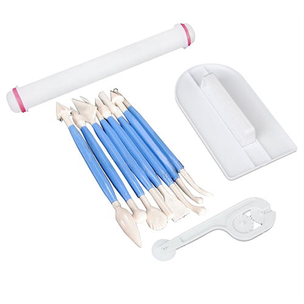 VEAREAR Kitchen baking supplies,11 Pcs Sugarcraft Fondant Smoother ...