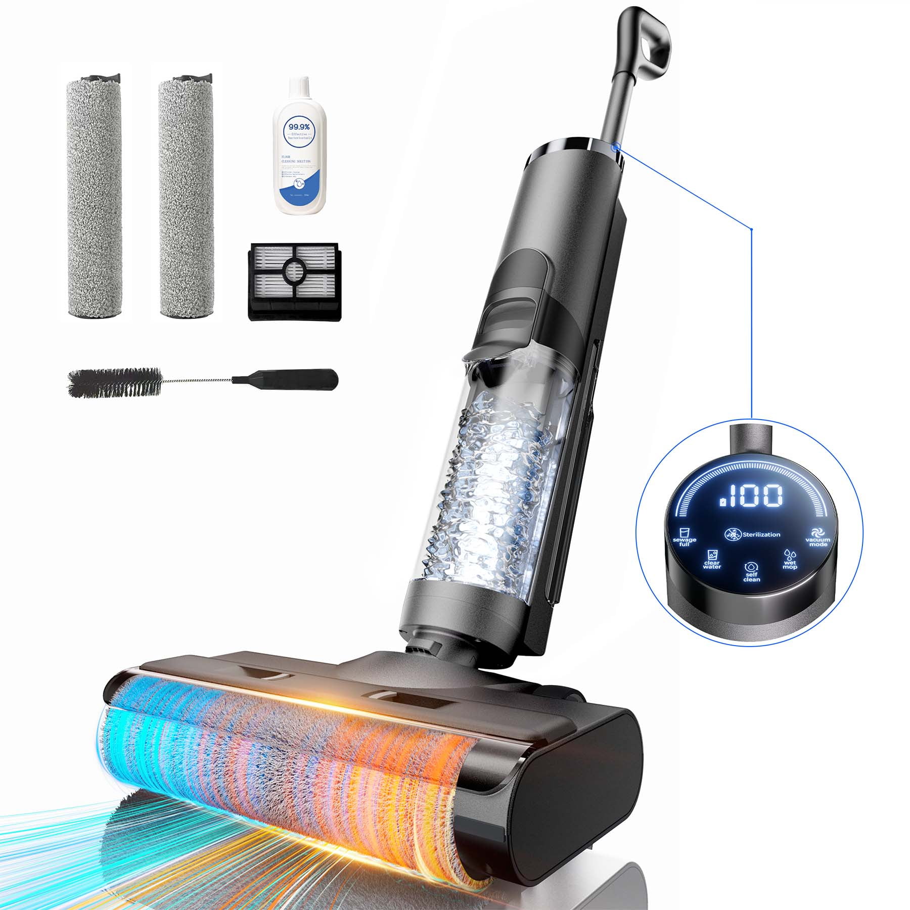 VEAT00L Cordless Wet Dry One Hard Floor Cleaner with Charging Base ...