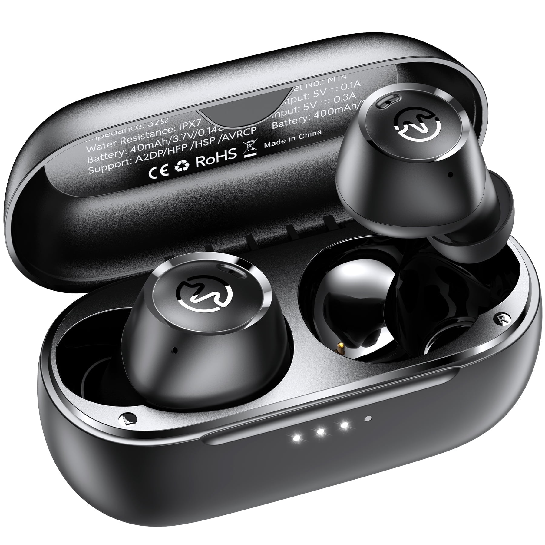 VEAT00L M14 Wireless Earbuds, Bluetooth 5.3 Headphones, 50 Hrs Playtime ...