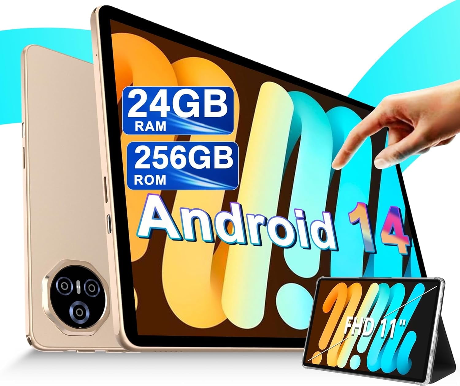 VEAT00L Tablet,10.1 inch Android 13 Tablets 2025,6GB RAM 64GB ROM 128GB ...