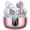 VEAT00L Bluetooth 5.0 Wireless Earbuds, IPX7 Waterproof with Mic, Deep ...