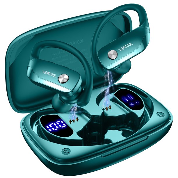 VEAT00L Wireless Earbuds Bluetooth Headphone Sport, Bluetooth 5.4 ...