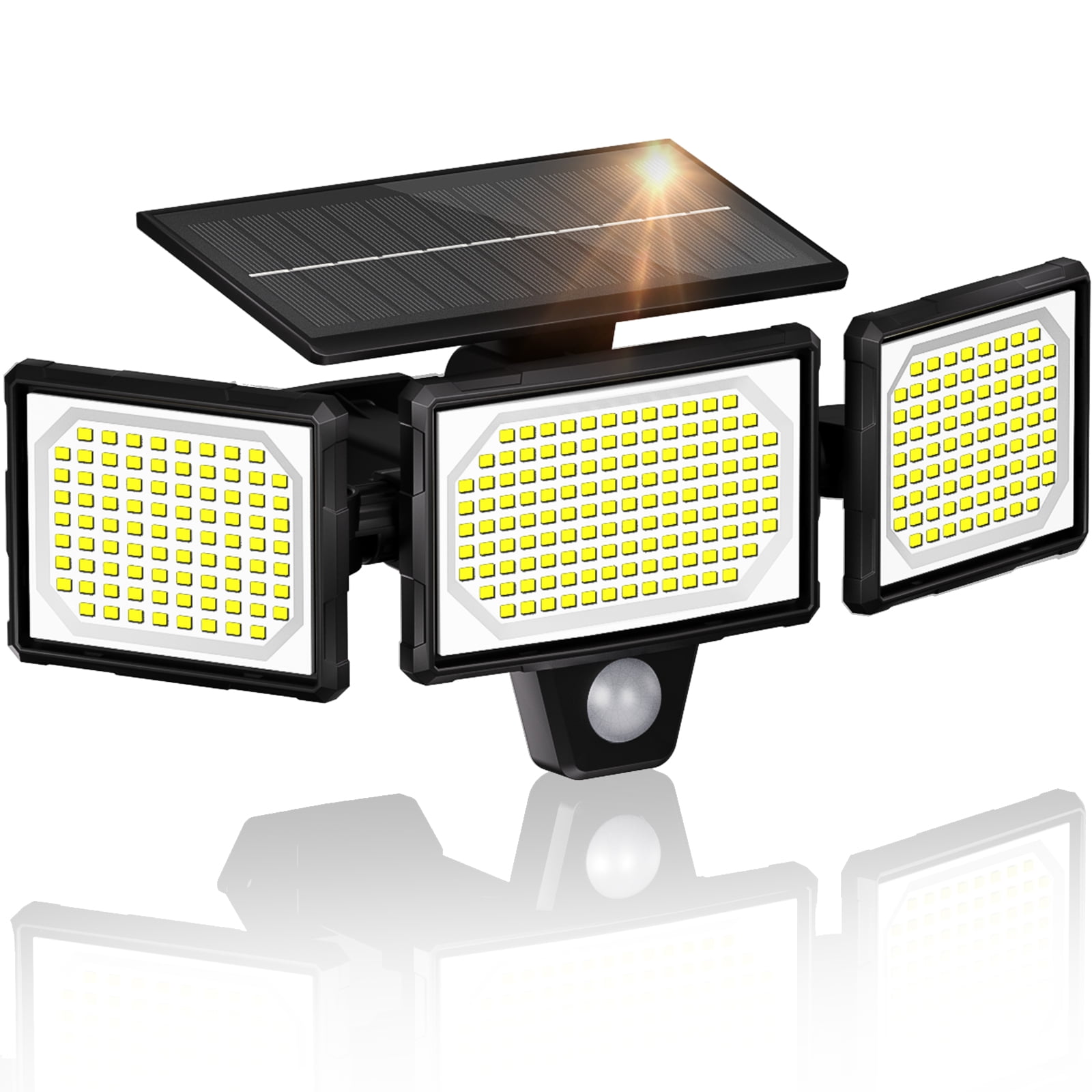 VEAVON Solar Outdoor Lights, 270° Wide Angle, 304LEDs, Motion Sensor, 3 ...