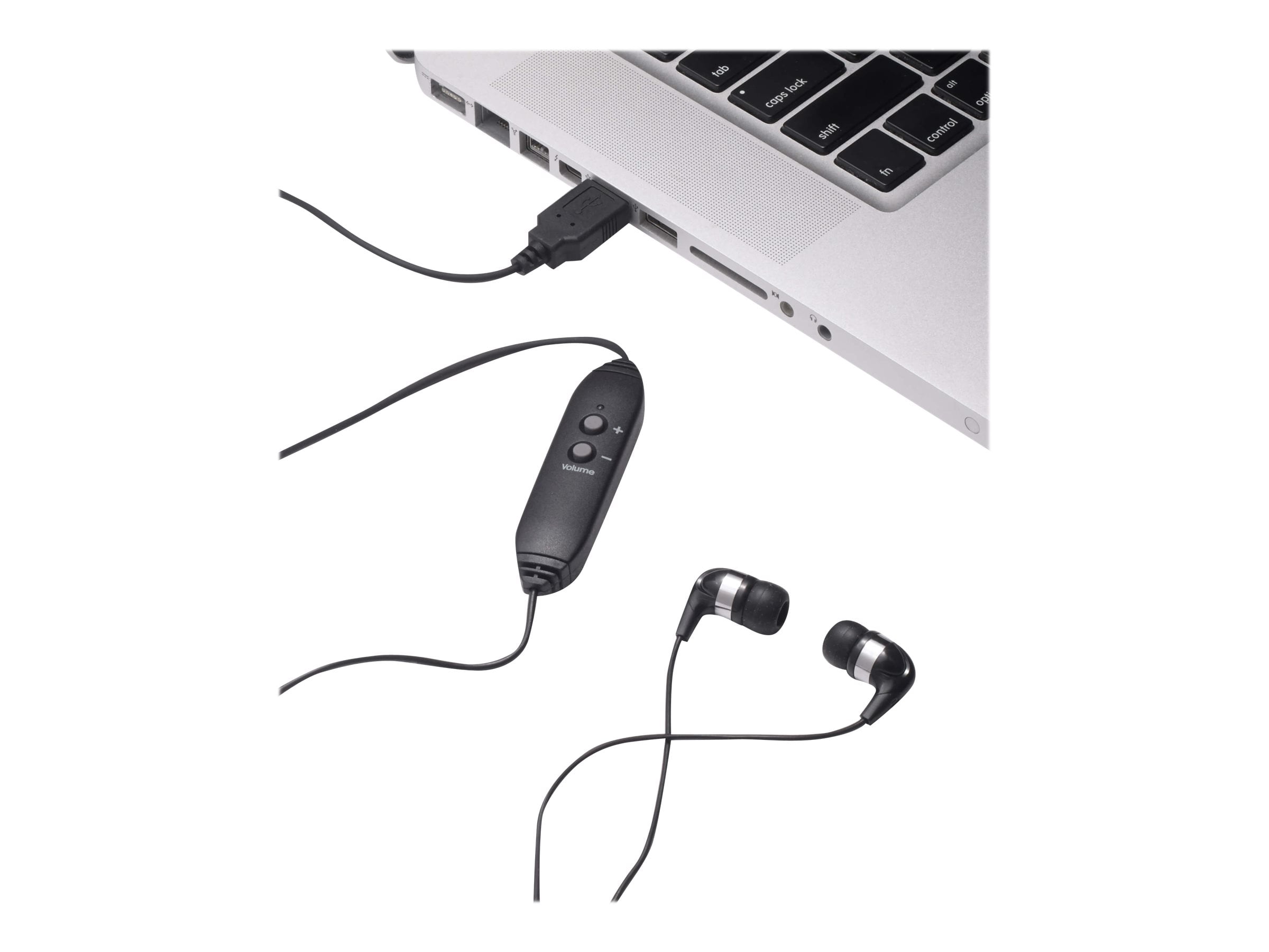 VEC Spectra SP-EB-USB - Earphones - in-ear - wired - USB - Walmart.com