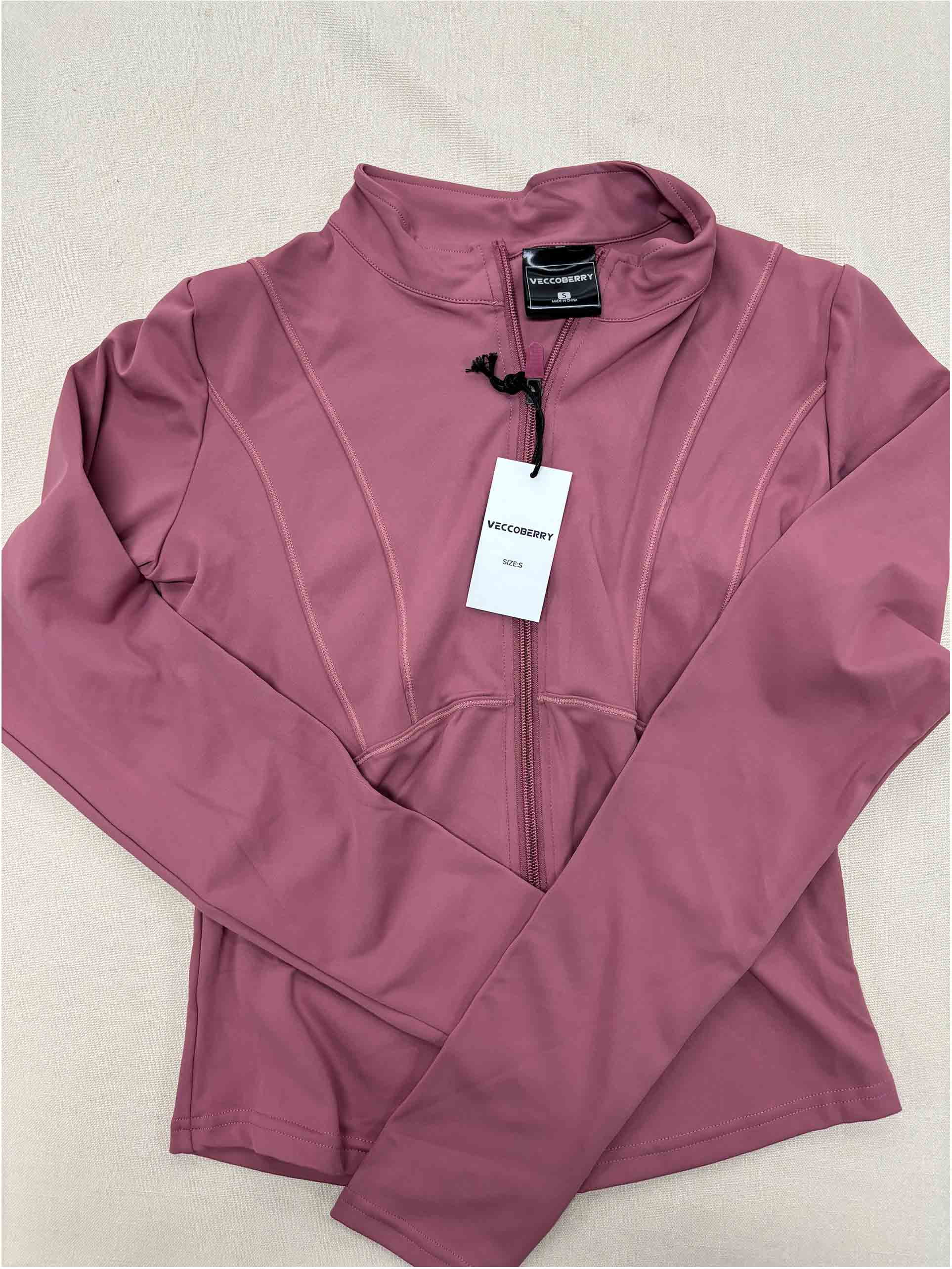 VECCOBERRY WOMEN ATHLETIC TRACK JACKET PINK SMALL - Walmart.com