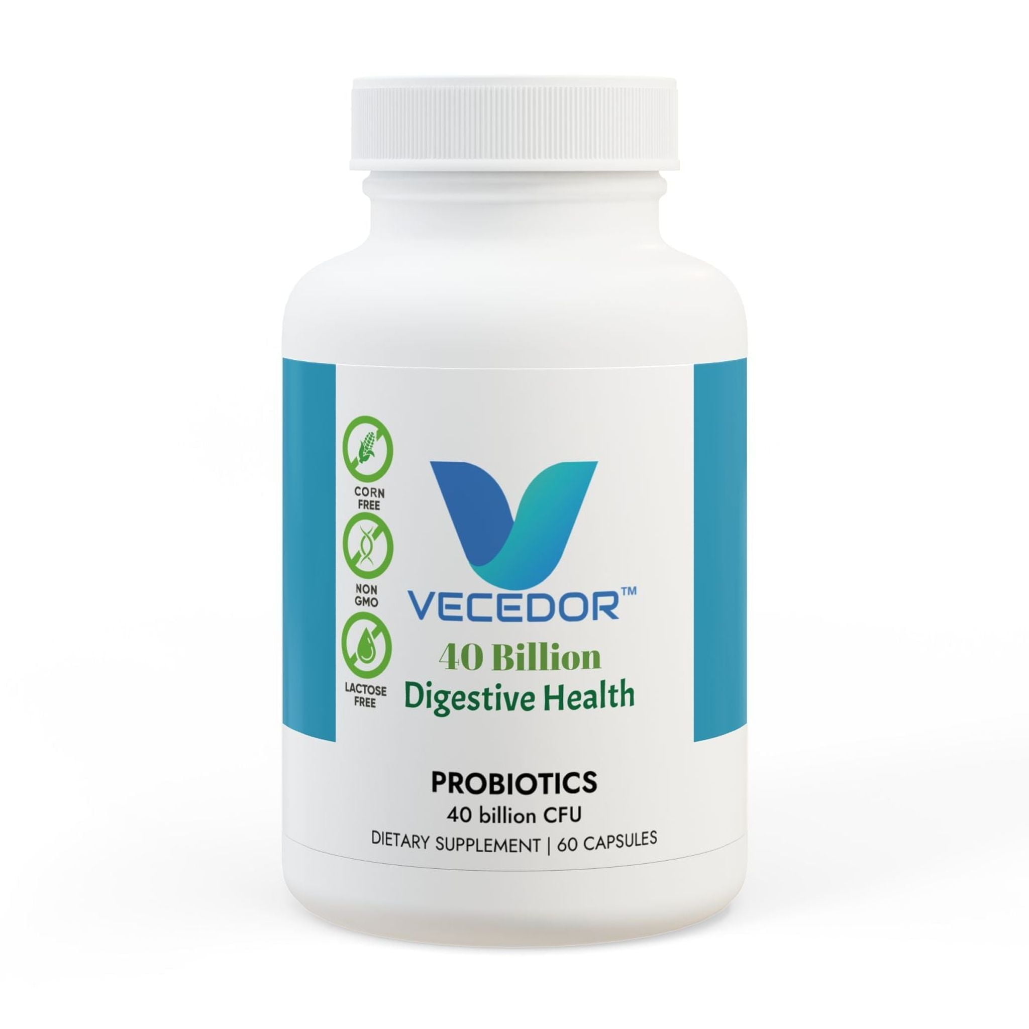 VECEDOR Probiotics Supplement (60 Capsules) (Whitebottle+cap ...
