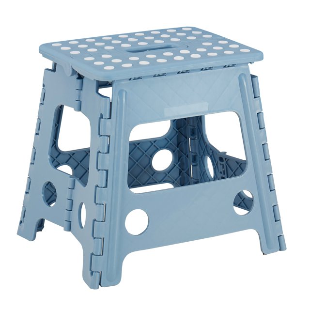 VECELO 13 inch Folding Step Stool, Heavy Duty Plastic Foldable Step ...