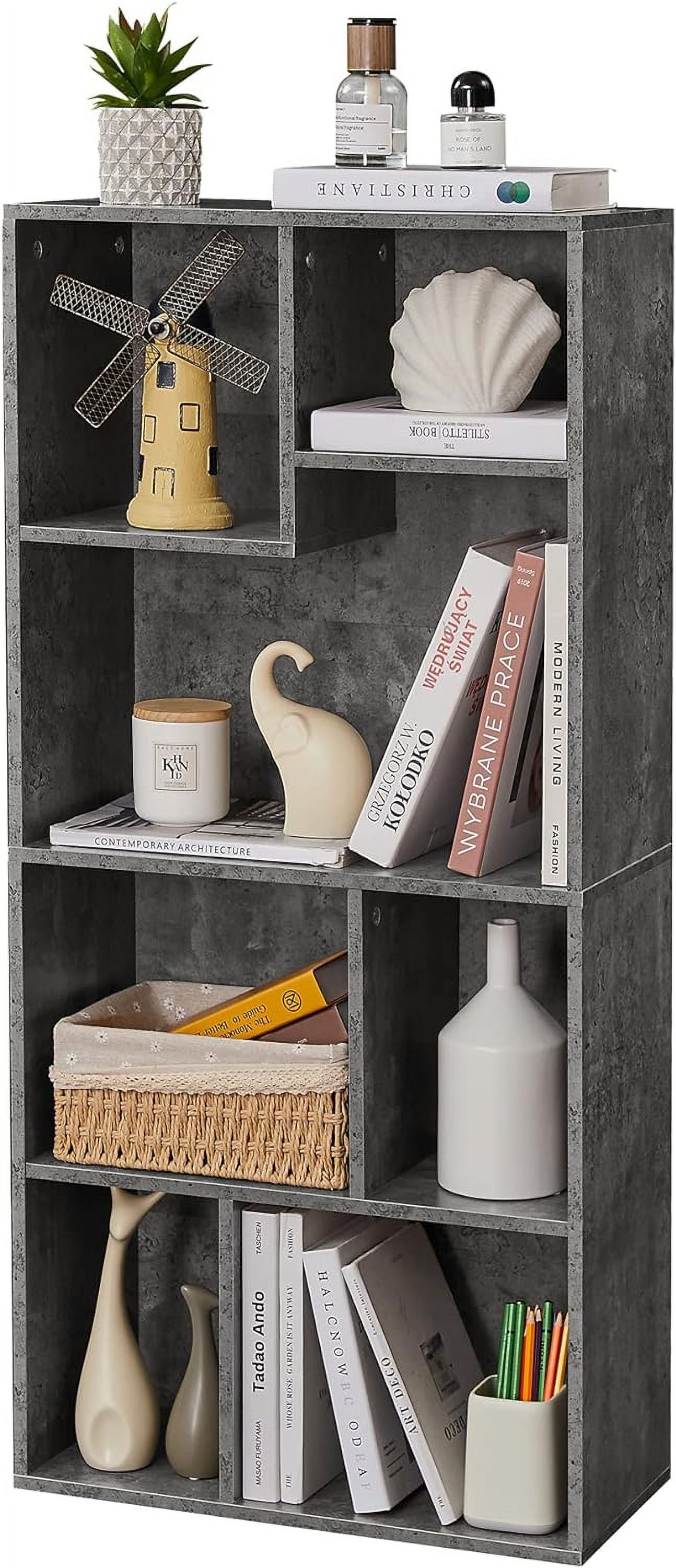 VECELO 42 Inch High Bookcase, 4-Tier Modern Storage Cabinet with Height ...