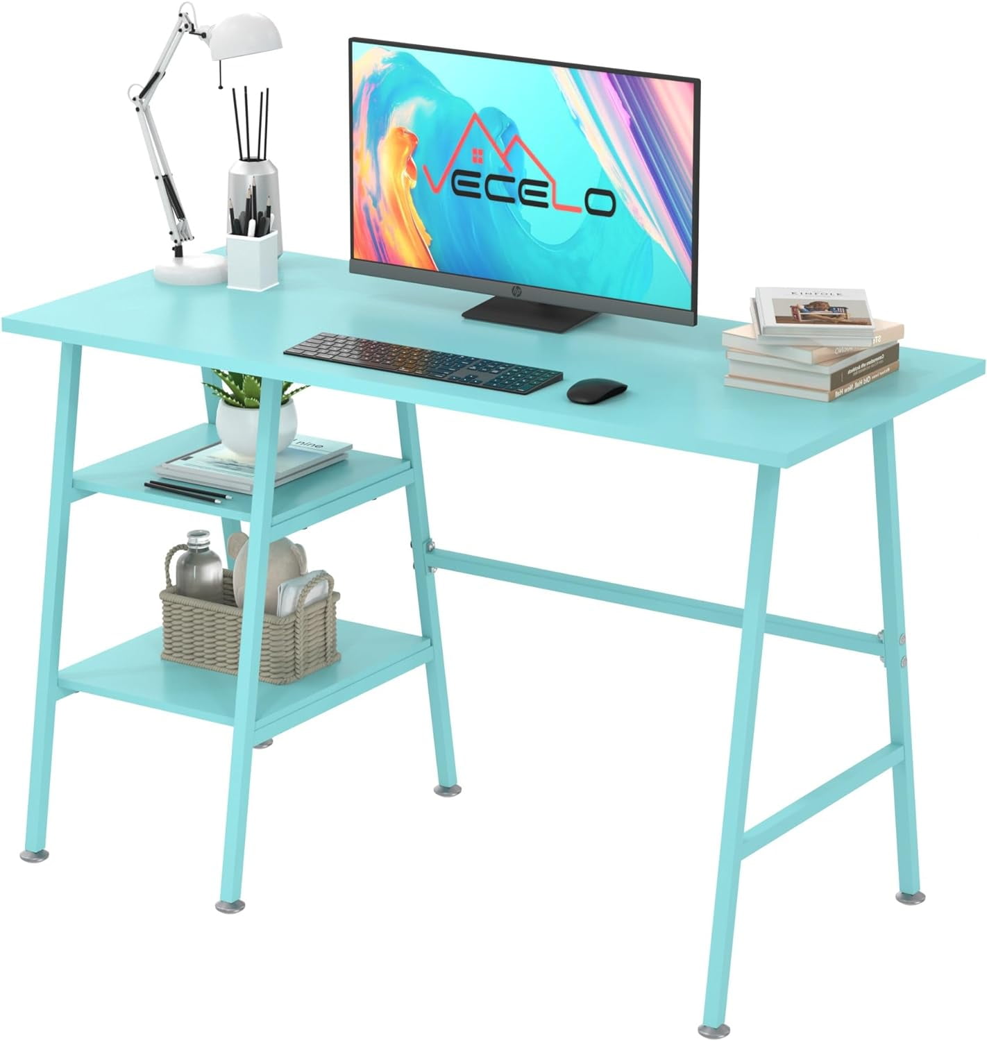 VECELO 43 Inch Computer Home Office Desks, Writing Desk Home Office ...
