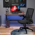 VECELO Ergonomic Adjustable Wooden Office & Home Computer Desk & Chair ...