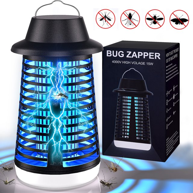 VECELO Electric Bug Zapper, Indoor Outdoor Powerful Insect Killer ...