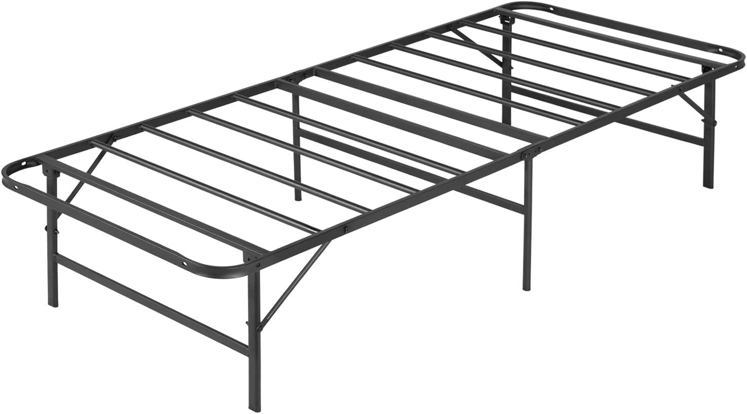 VECELO Metal Folding Bed Frame, No Tools Required, Platform Mattress ...