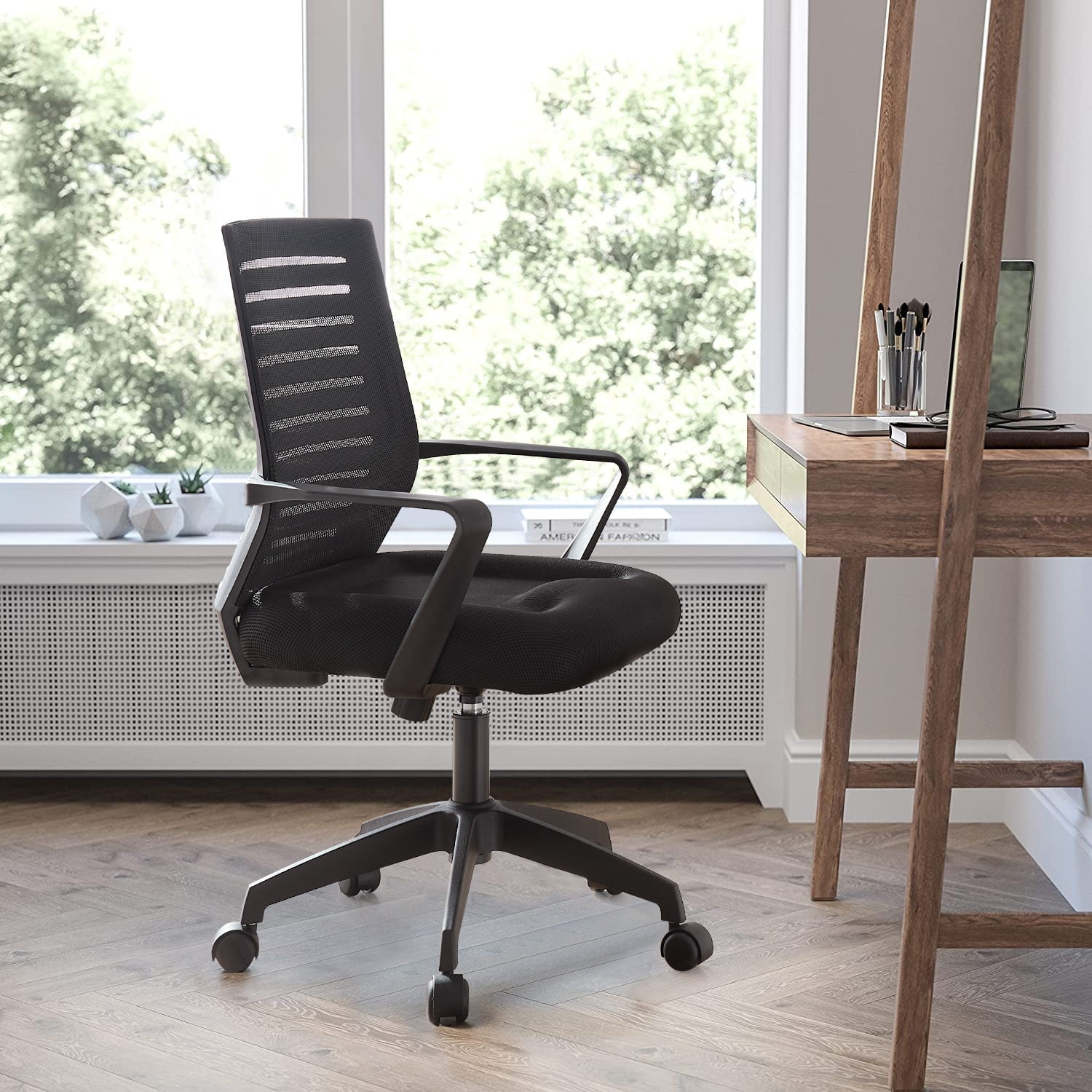 VECELO Office Chair, Ergonomic Desk Chair with Adjustable Lumbar ...