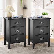 Pioneer Woman Harper Spindle Nightstand with USB Charging Ports, White ...