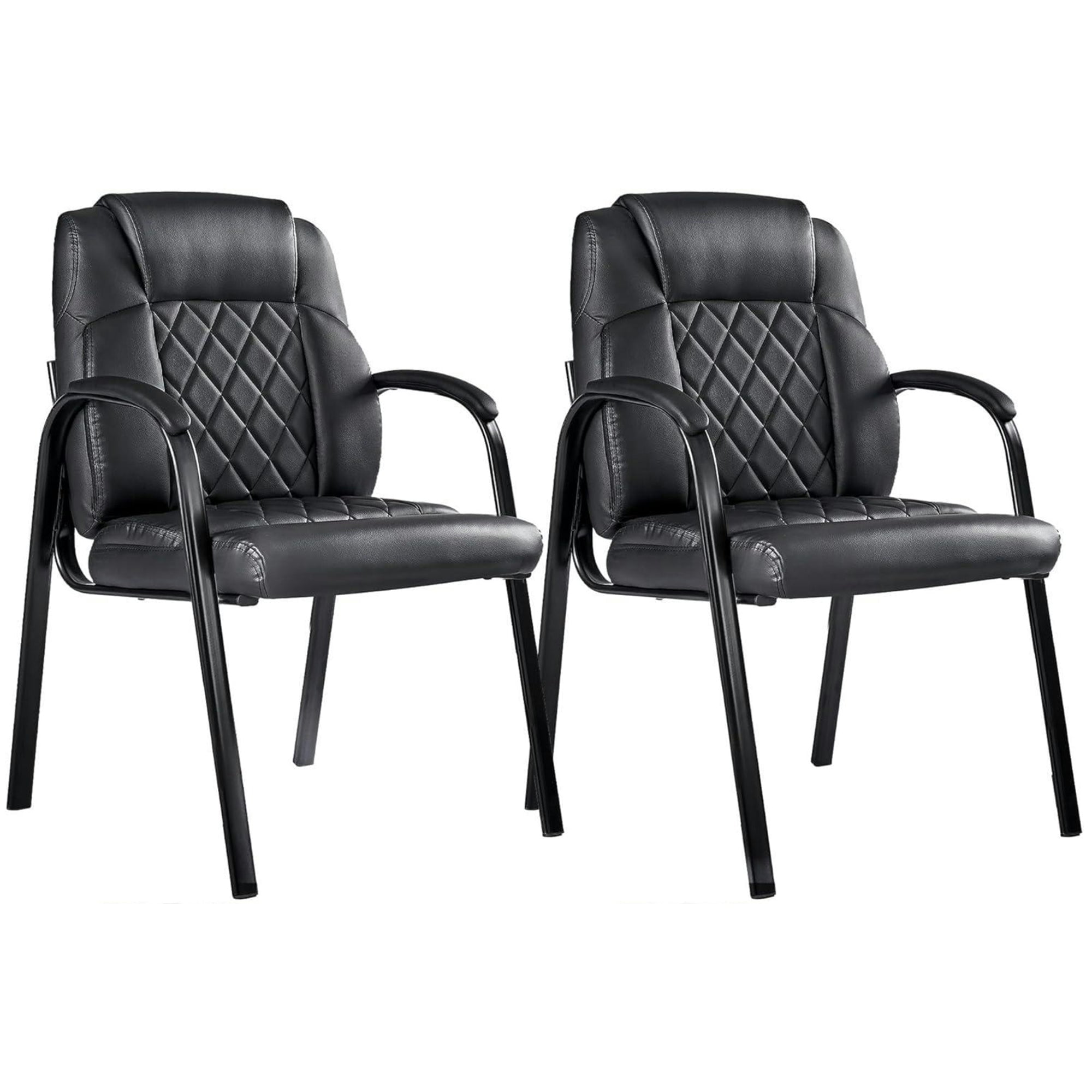 VECELO Waiting Room Guest Chair with Padded Arm Rest and Lumbar Support ...