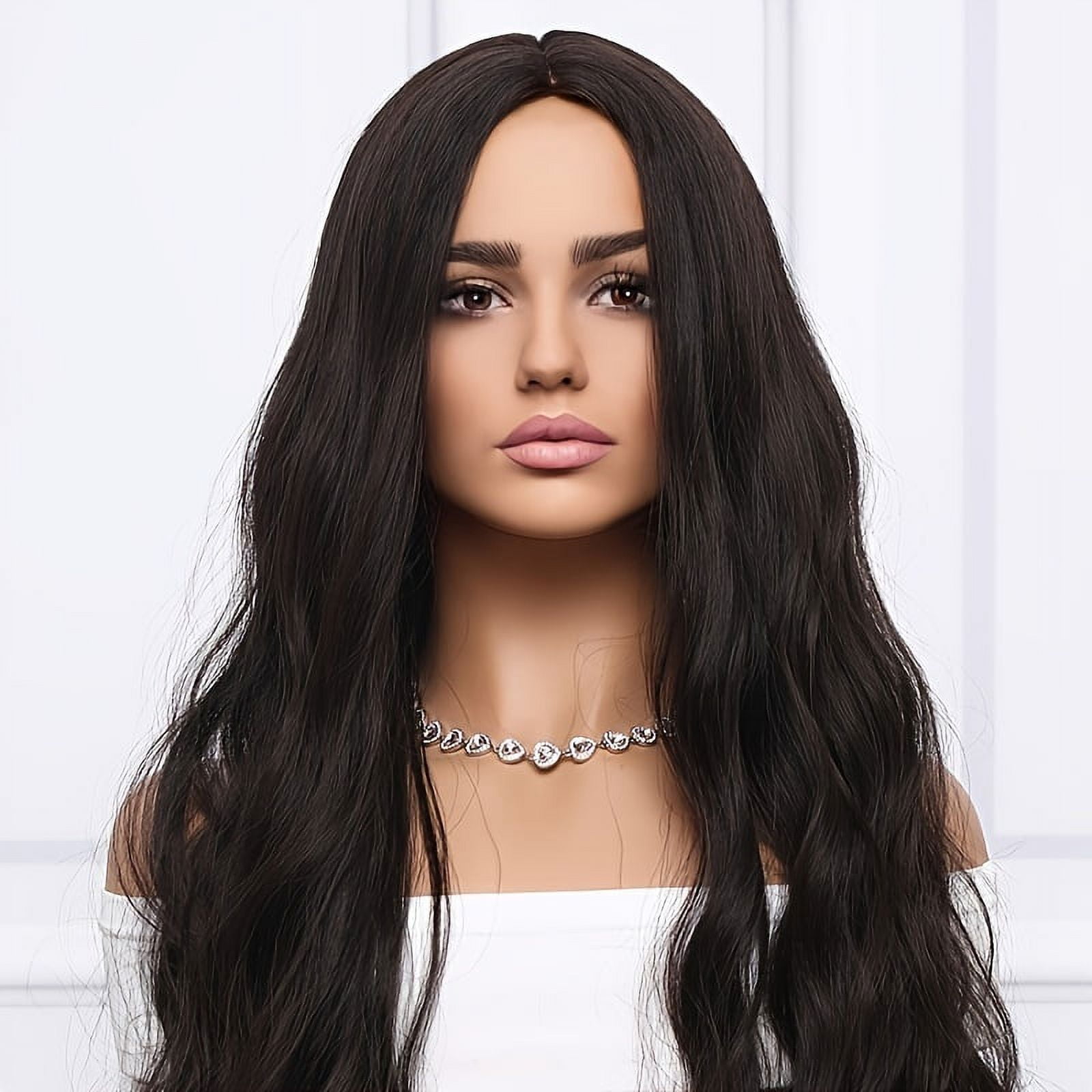 VECPIO Chic and Elegant Black Loose Wave Women‘s Artificial Wig - Heat ...