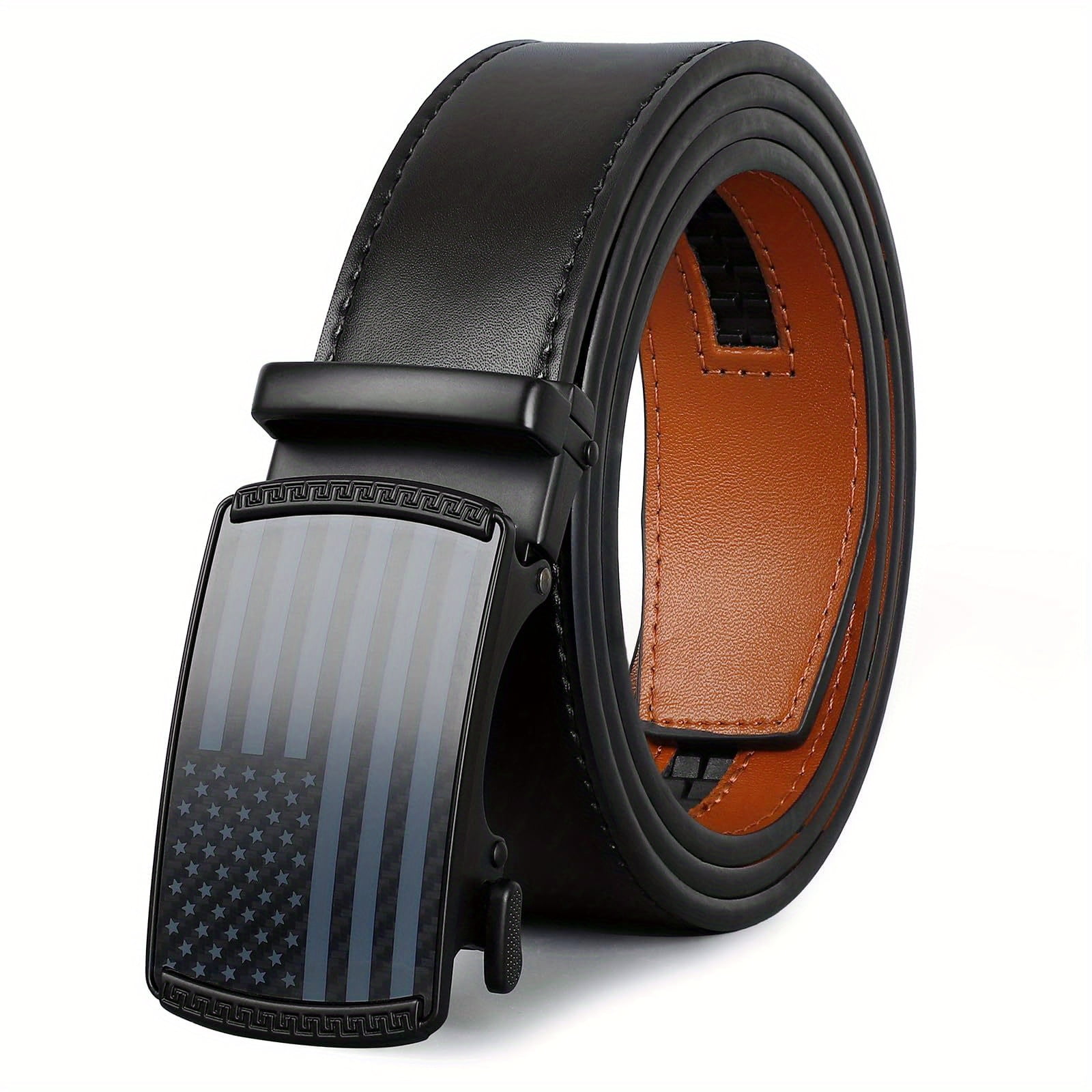 VECPIO Flag Belt Men Leather Ratchet Belts for Men - Walmart.com