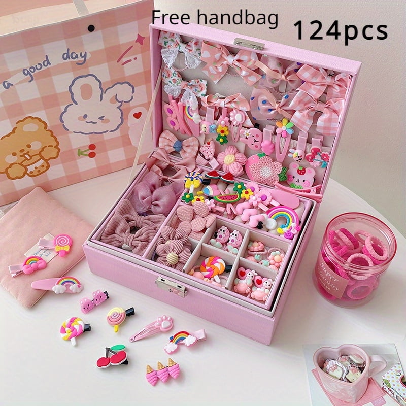 VECPIO Sweet Princess Hair Accessory Set - Birthday Gift Box With ...
