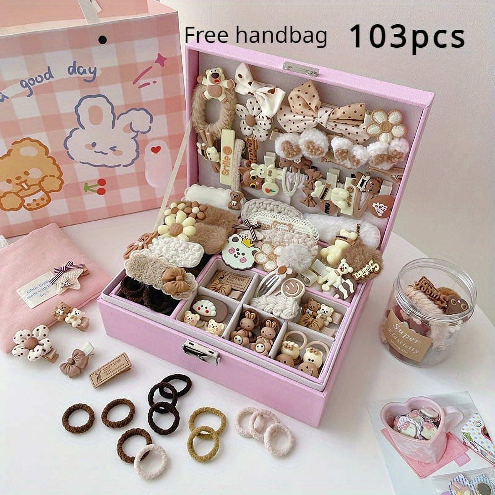 VECPIO Sweet Princess Hair Accessory Set - Birthday Gift Box With ...