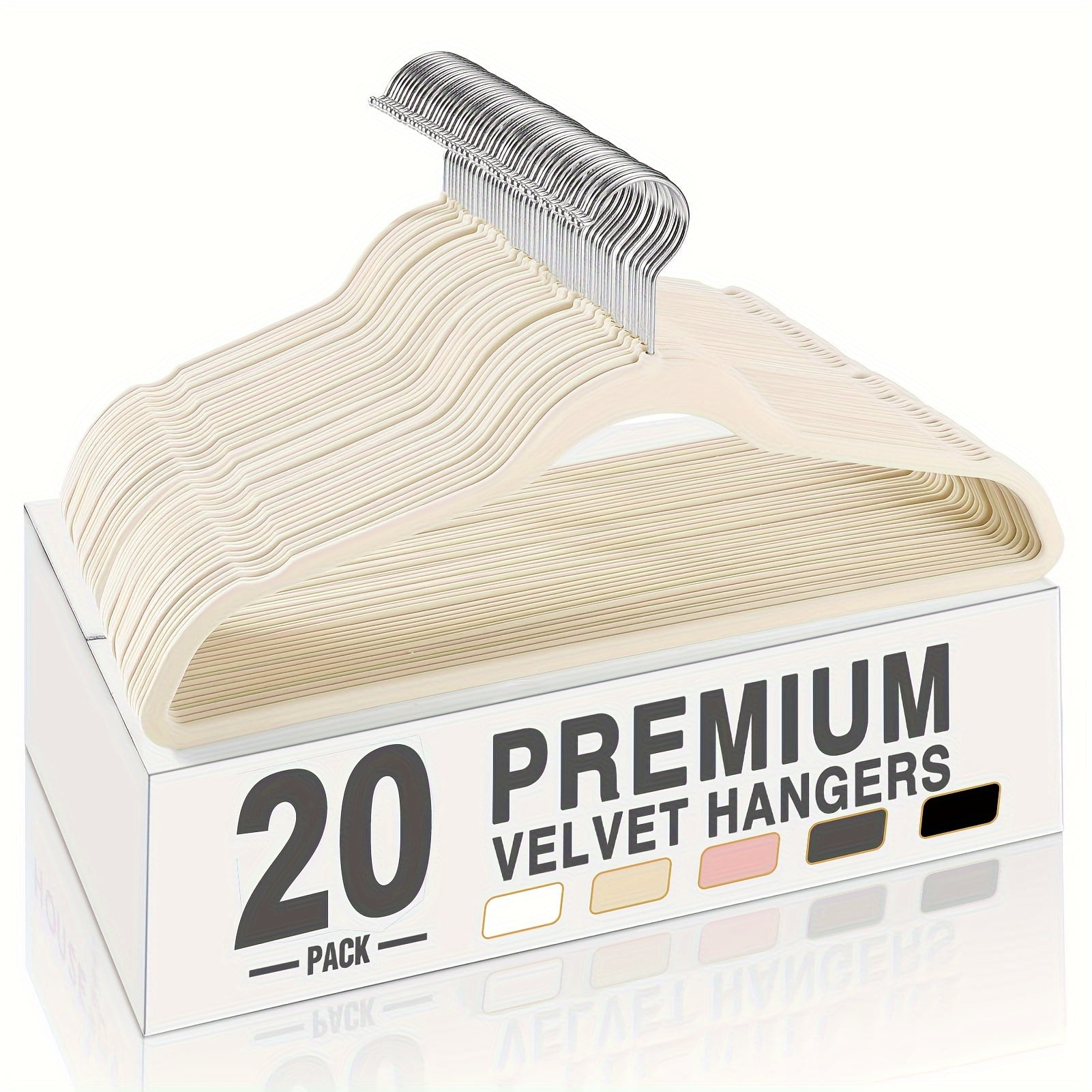 VECPIO Velvet Non Slip Hangers - Dual Purpose Powder Coated Space ...