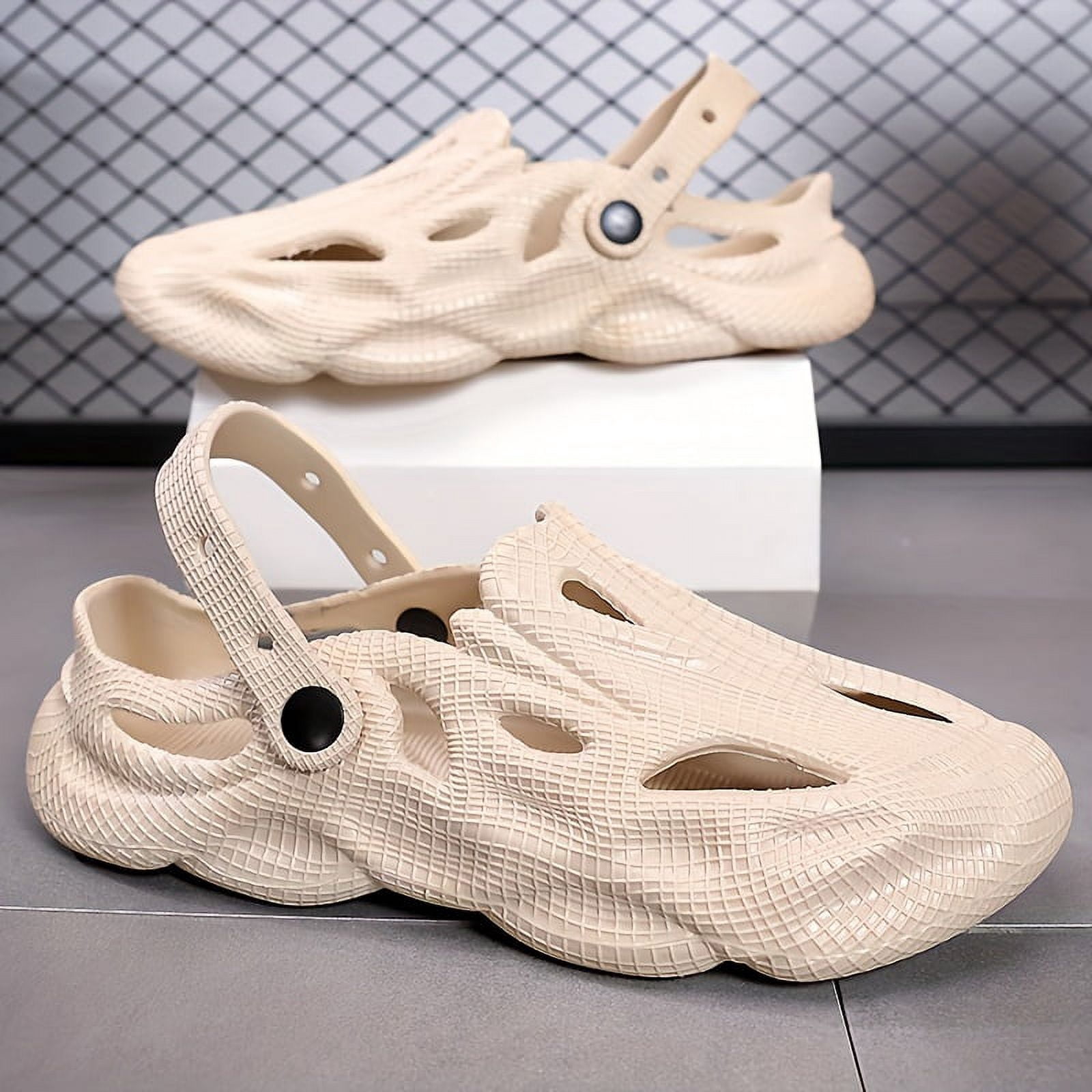 VECPIO Women‘s Solid Color PVC Clogs Lightweight Soft Sole Two-way Wear ...