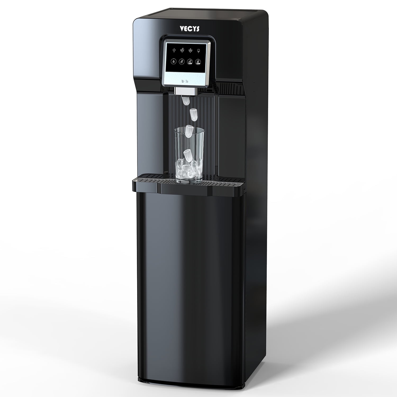 VECYS 3 5 gal Bottom Loading Cold Water Cooler with Ice Supply, 18LBS ...