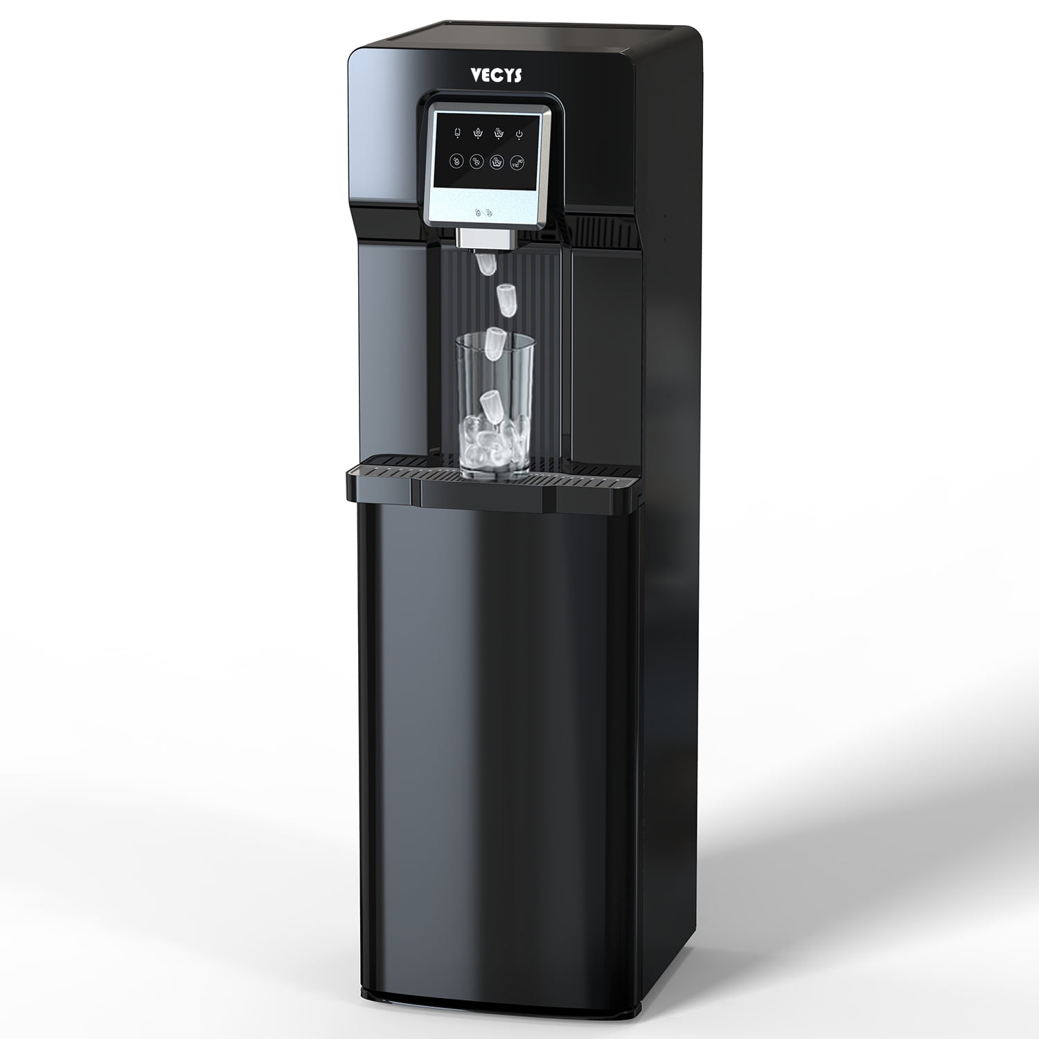 VECYS Water Dispenser, Built-in Ice Maker, 26LBS Daily, Bottom-Loading ...