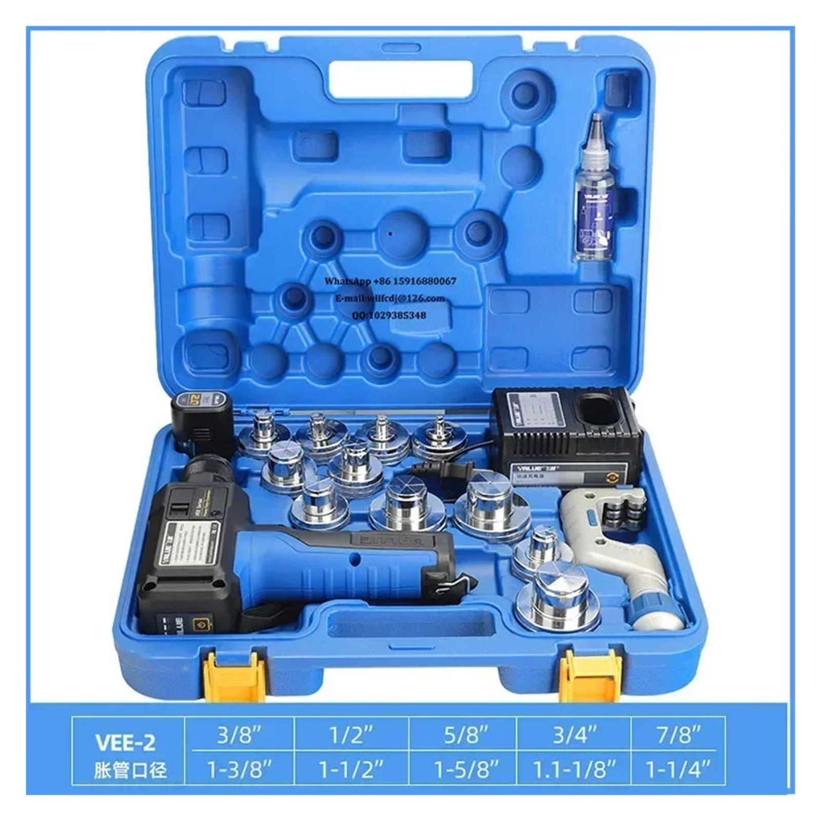 VEE-2 Fully Automatic Expander, Electric Copper Tube Flare Expander Air ...