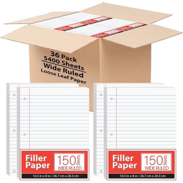 Norcom Filler Paper, Wide Ruled, 150 Pages, 8" x 10.5", 78150 - Walmart.com