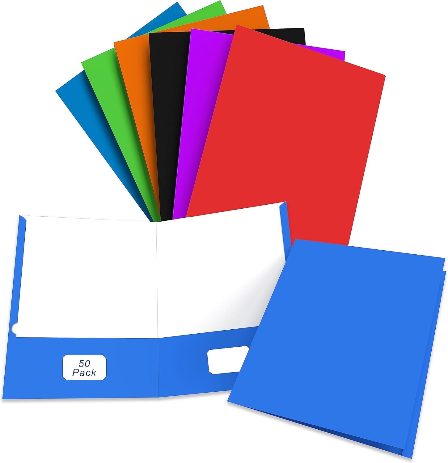 VEEBOOST 2 Pocket Folder Pack Office and School Folders with Pockets ...