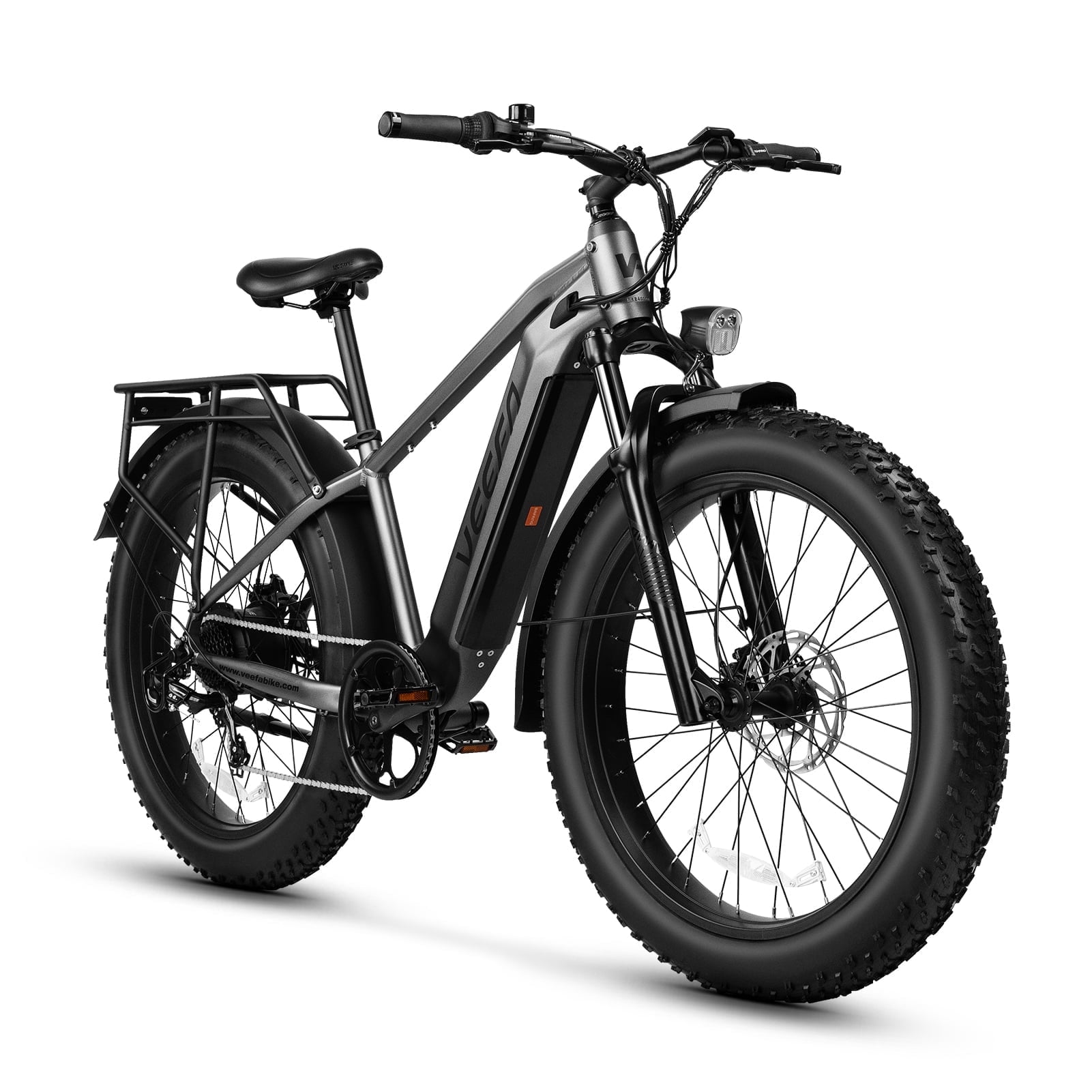 VEEFA Electric Bike for Adults 26" x 4.0" Fat Tire Ebike up to 28Mph ...