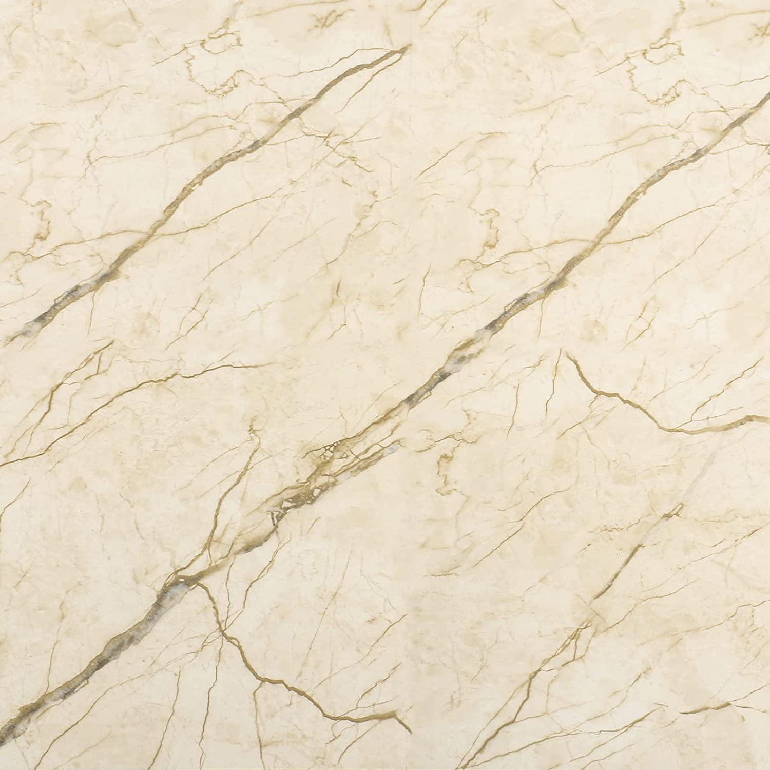 VEELIKE 12"x12" Yellow Marble Vinyl Flooring Peel and Stick Bathroom ...