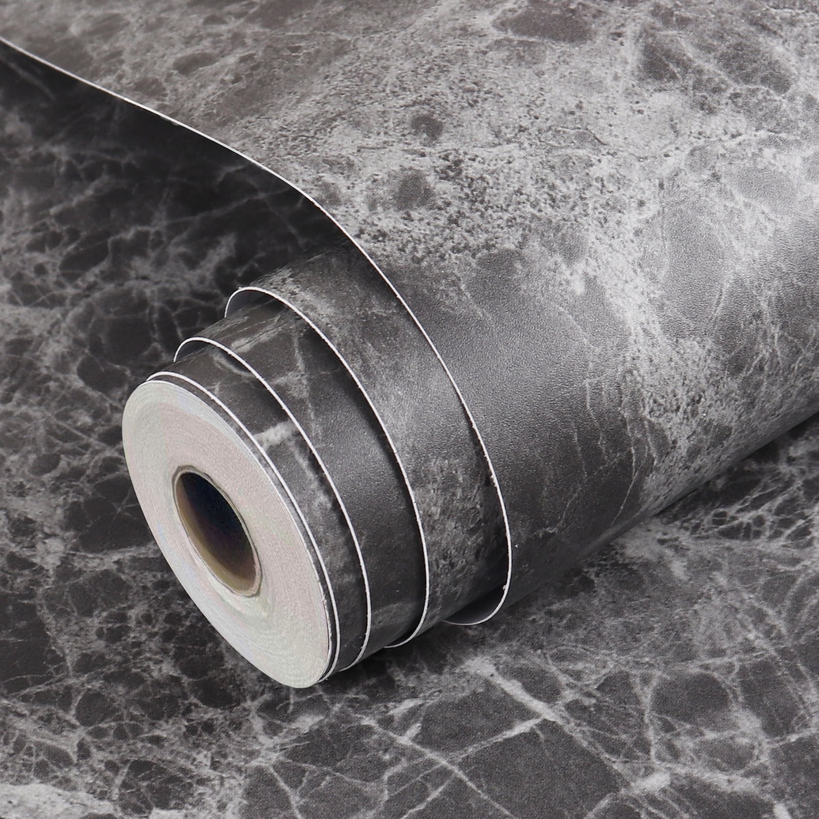 VEELIKE Dark Grey Marble Contact Paper for Countertops 15.7''x354 ...