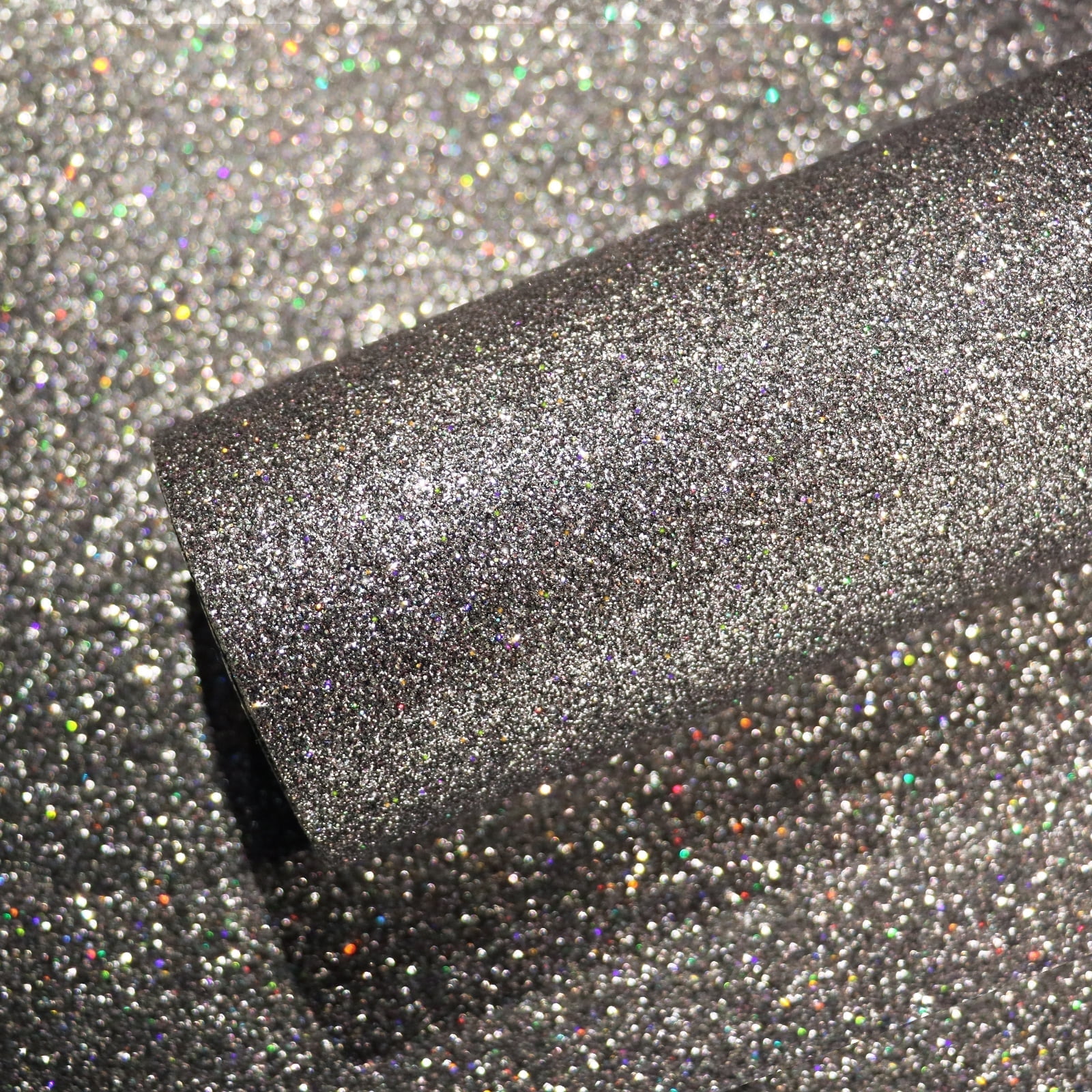VEELIKE Charcoal Holographic Glitter Contact Paper for Countertop ...