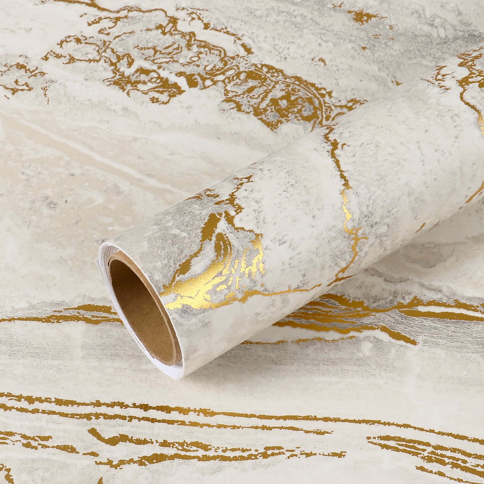 VEELIKE Matte Beige Gold Marble Countertop Contact Paper for Countertop ...